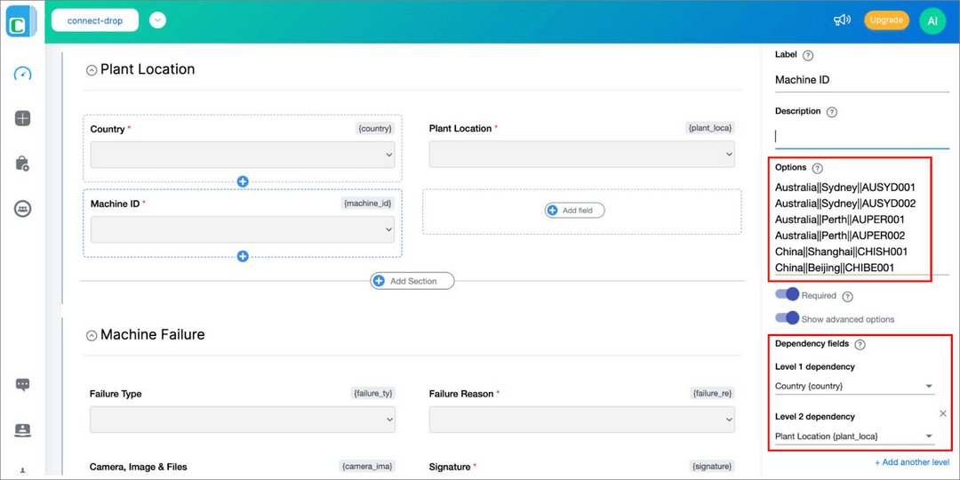 Google Forms Alternative with Connected Dropdowns - Clappia